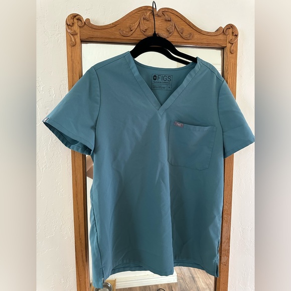 Figs | Tops | Figs Teal Medium Top | Poshmark